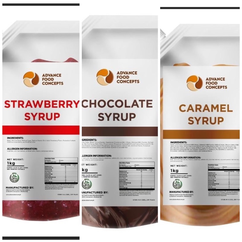 Fresco Chocolate, Caramel and Strawberry Syrup | Shopee Philippines