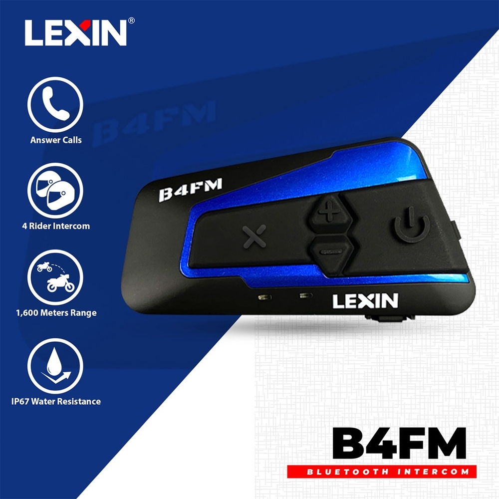 LEXIN Best Intercom For Helmet Motorcycle Helmet Headset Bluetooth ...