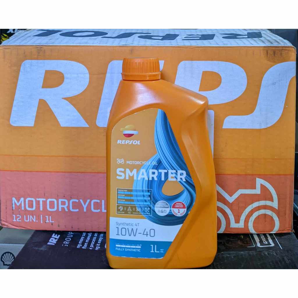 REPSOL SMARTER Fully Synthetic 4T 10W-40 1Liter | Shopee Philippines