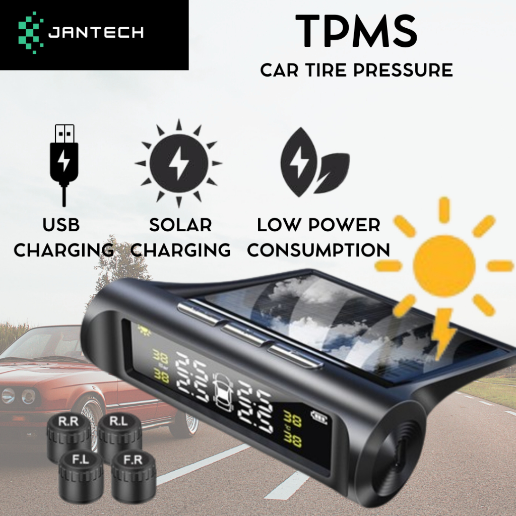 TPMS Car Tire Pressure Alarm Monitor System Auto Security Alarm Systems ...