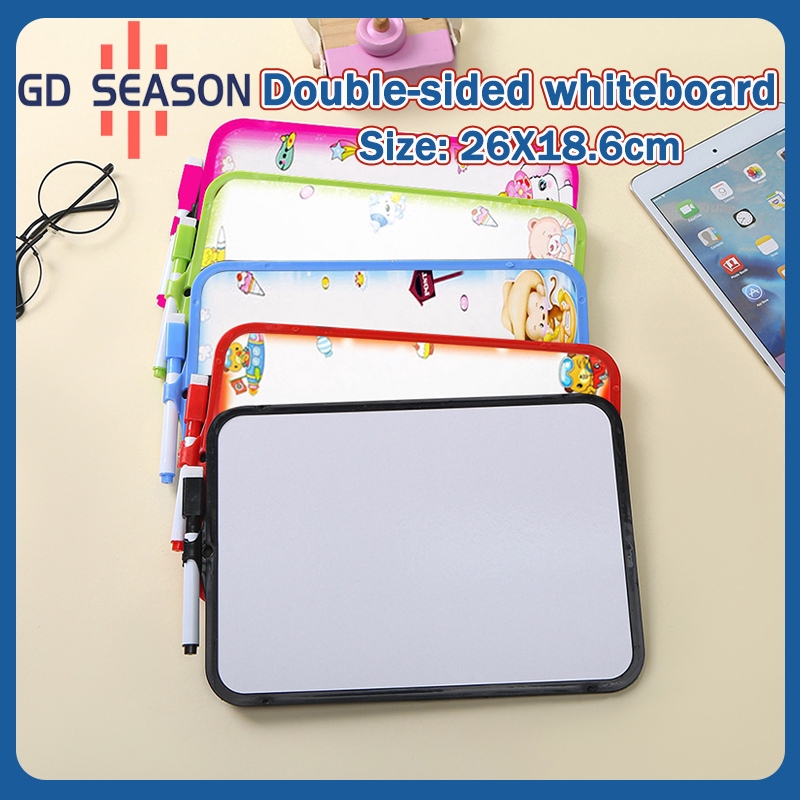 2in1 White dry erase White board and black board with chalk school ...