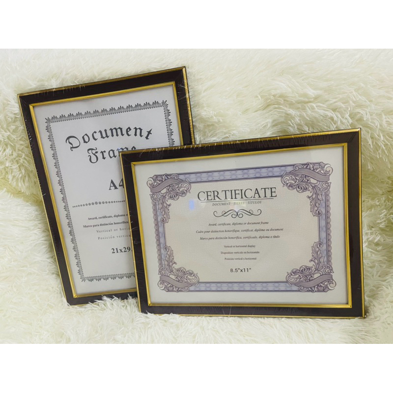 CERTIFICATE FRAME WOODEN ACETATE PVC COVER 8.5X11/A4 SIZE （PS05 ...