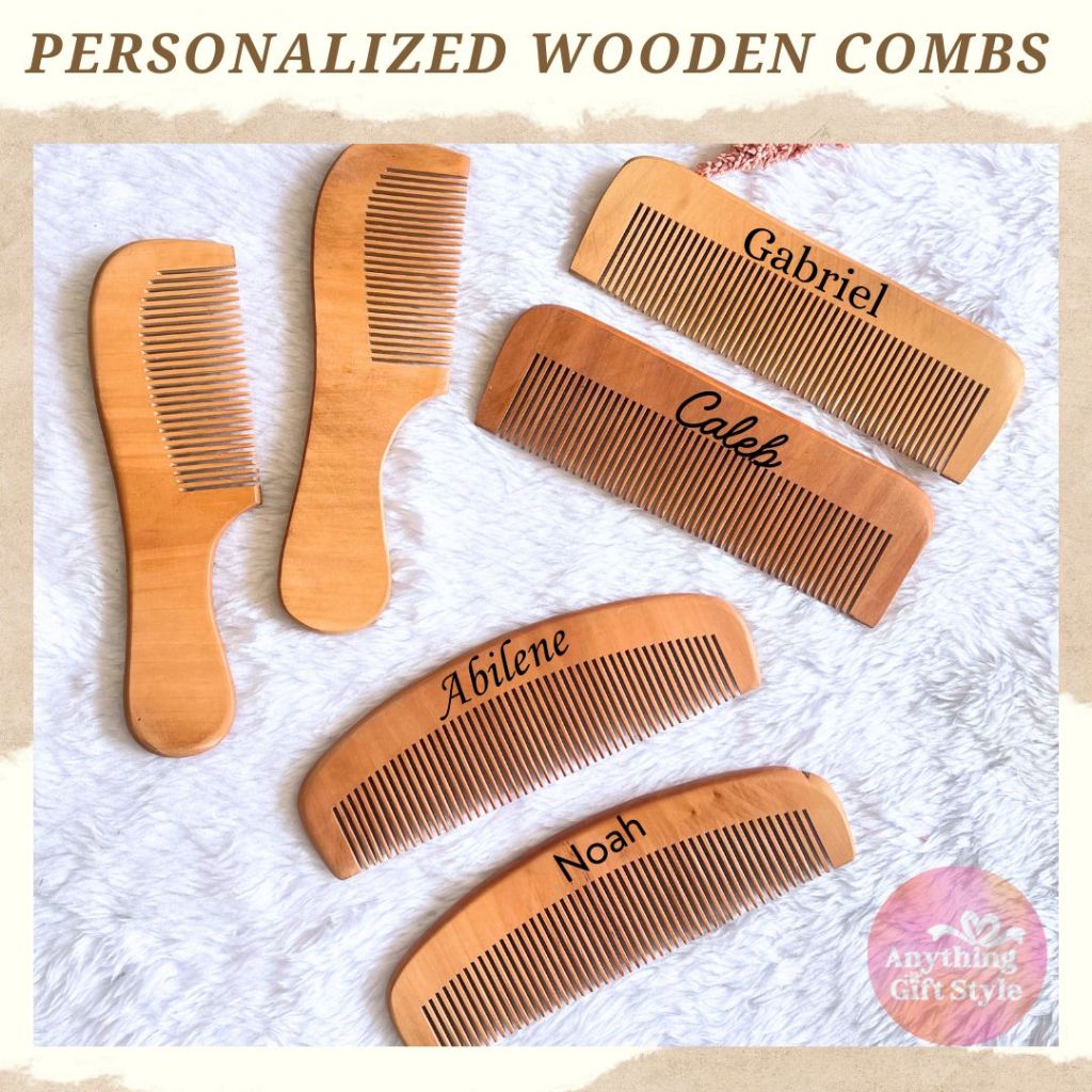 PERSONALIZED WOODEN COMBS | For Wedding, Birthday, Reunion, Souvenir ...