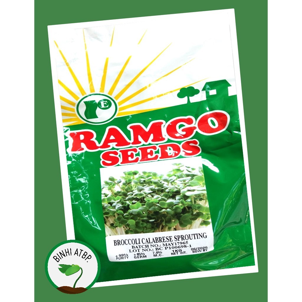Ramgo Broccoli Calabrese Sprouts Sprouting Seeds (1 Kg Pack) | Shopee ...