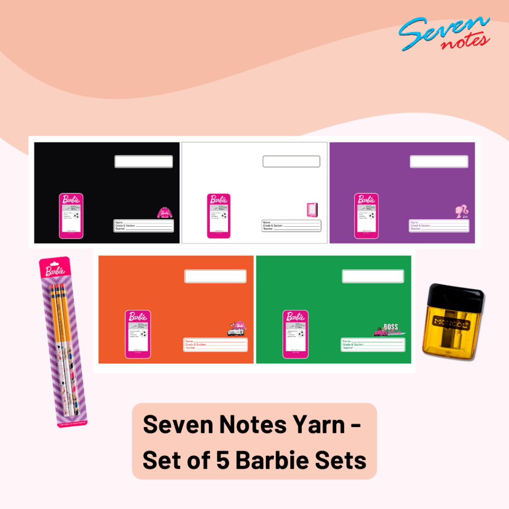 Seven Yarn Notebooks - Set of 5 Barbie Collection | Shopee Philippines