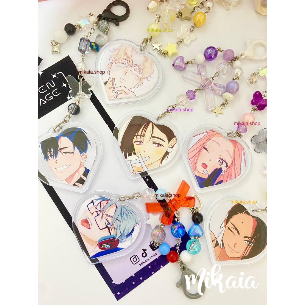 ALIEN STAGE HEART KEYCHAINS BEADED HANDMADE [MIKAIA] | Shopee Philippines