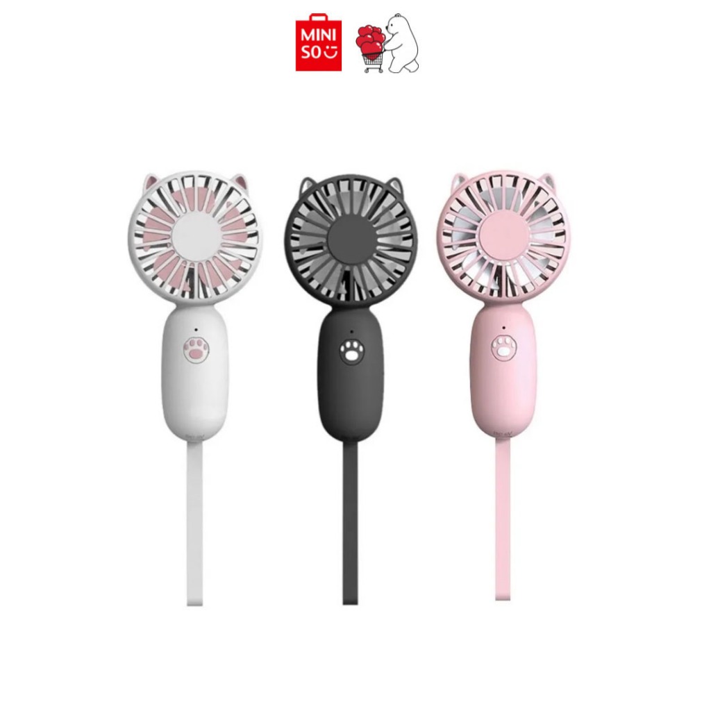 MINISO 500mAh Handheld Mini Fan | Shopee Philippines
