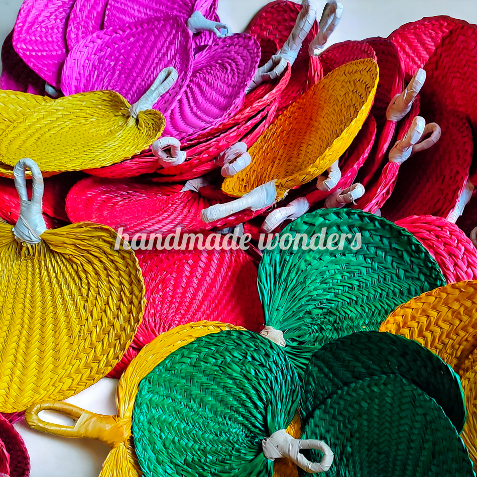 50pcs TOP QUALITY Large-XL Anahaw Abaniko Pamaypay Native Fan Wedding ...