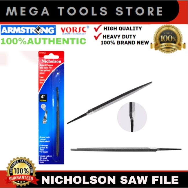 NICHOLSON Saw File (MEGA TOOLS STORE) | Shopee Philippines