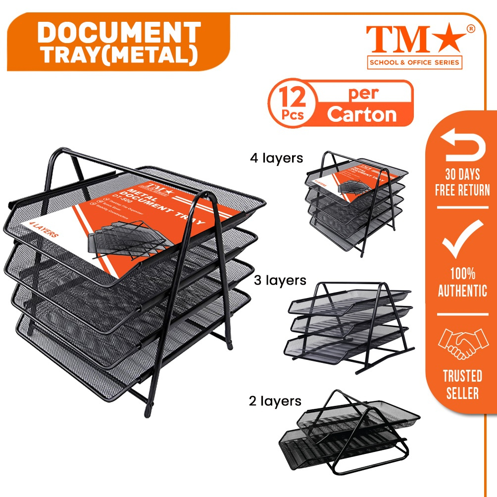 TM 12 pcs Document Tray Metal (DT) | Shopee Philippines