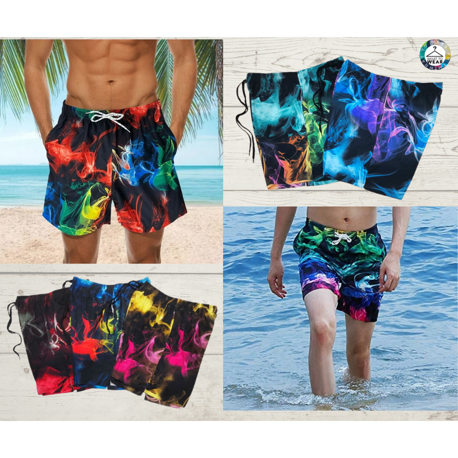 Taslan Shorts Unisex ( Black Flames / Black Smoke Designs ) Good ... Taslan Shorts Unisex ( Black Flames / Black Smoke Designs ) Good ...