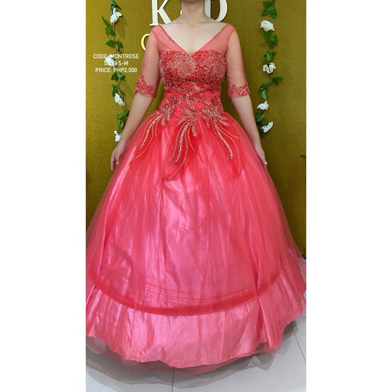 DEBUT GOWN (CODE: MONTROSE) | Shopee Philippines