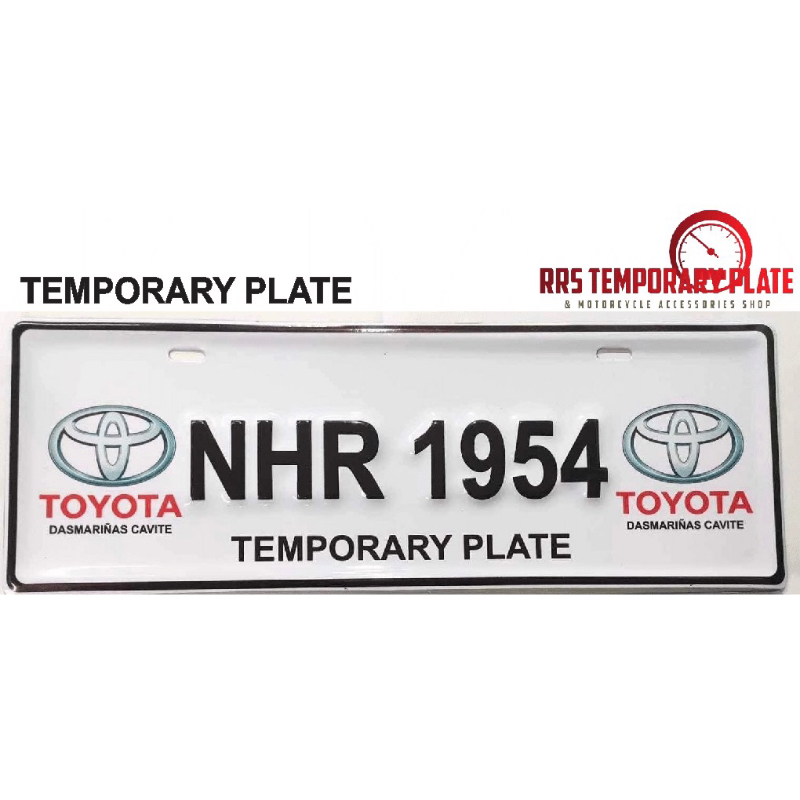 Car plate New Temporary Metal Galvanized | Shopee Philippines