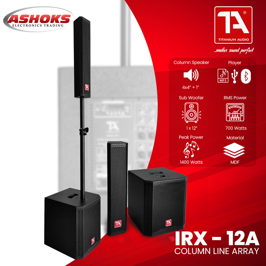 Titanium Audio IRX-12A Colum Line Array RMS power 700W | Peak Power ...