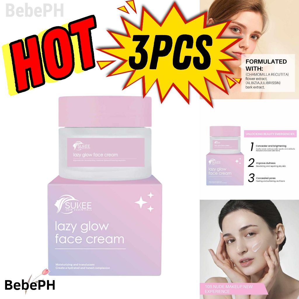 bebe.ph [HOT! 3PCS] Original SUKEE Lazy Glow Face Cream 50g ...