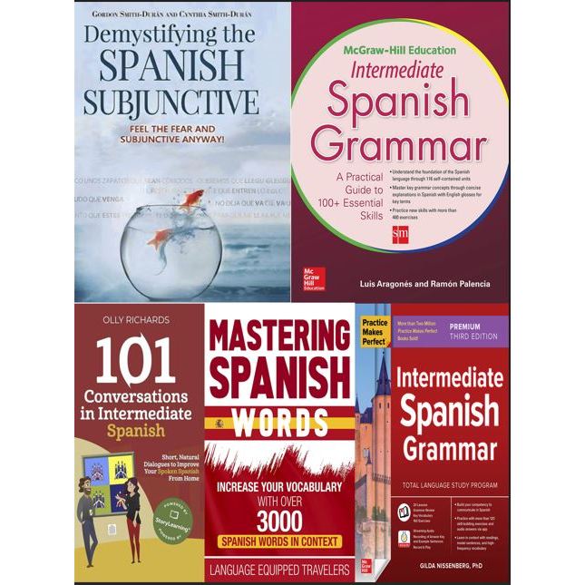 Spanish Bundle Books for Intermediate | Booklet Size | Softbind ...