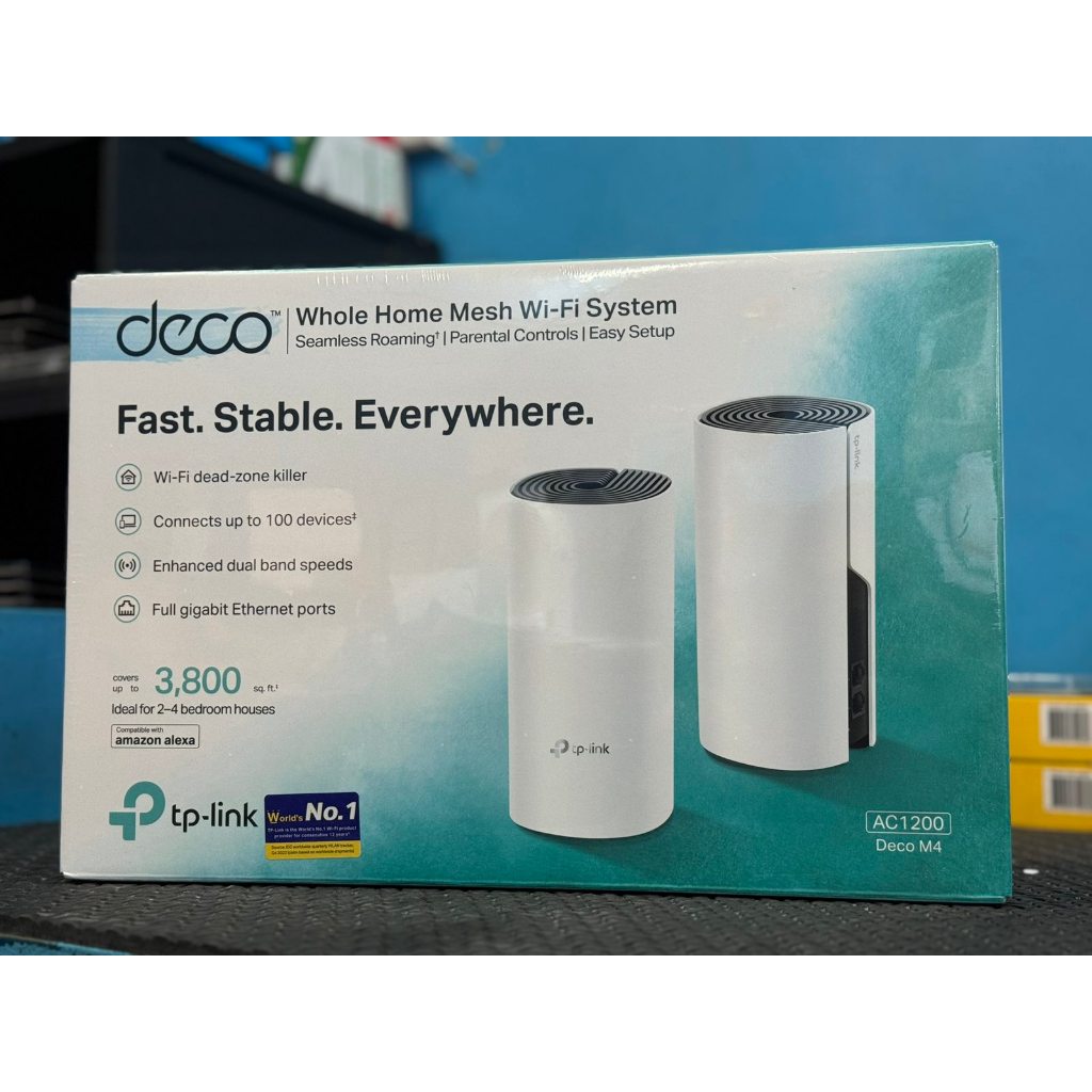 Tp-Link Deco M4 (2-pack) AC1200 Whole Home Mesh Wi-Fi System | Shopee ...