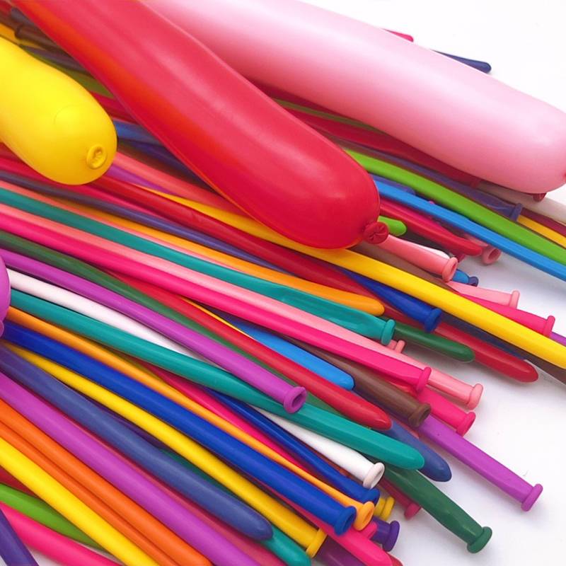 100PCS DIY Strip Balloon Party Decoration Set Screw Twisted Balloons ...