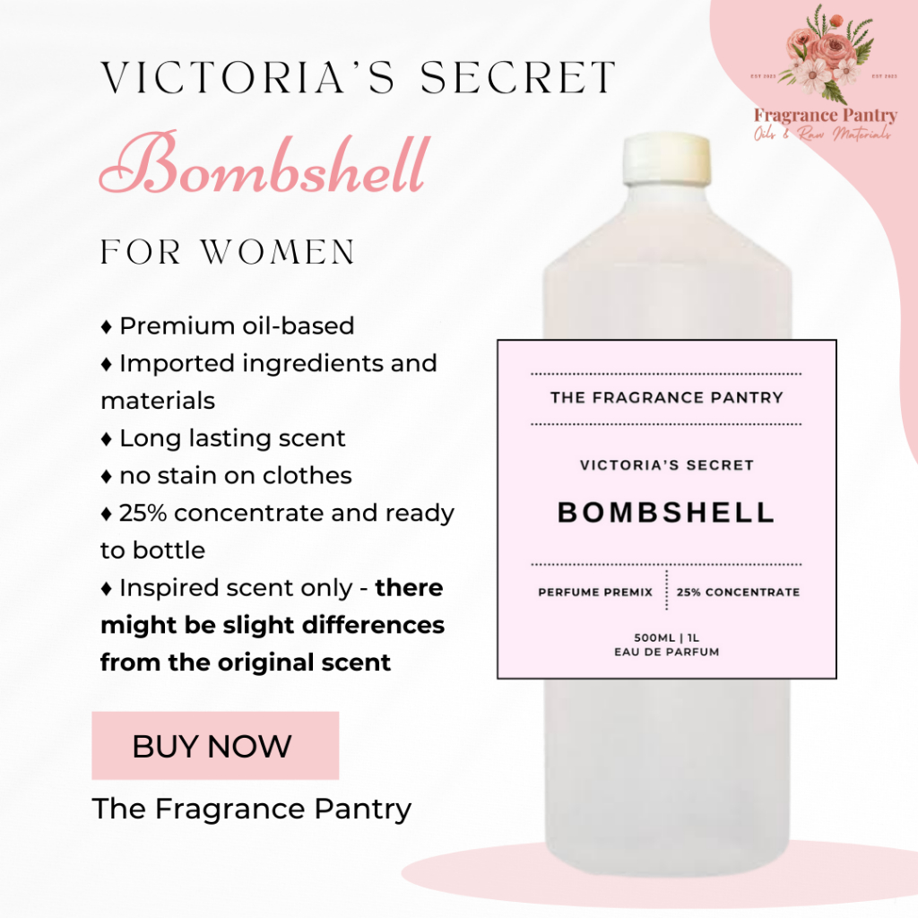 VS Bombshell Perfume Pre-Mix 500ml & 1L [25% Concentrate] Ready to ...