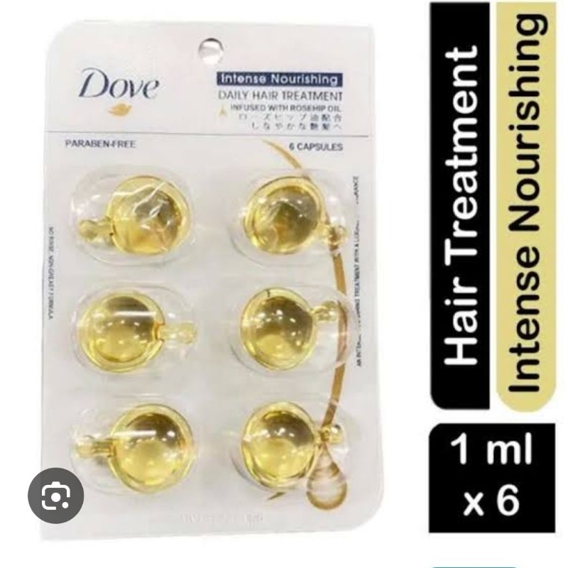 Dove Intense Hair Treatment 6 capsules | Shopee Philippines