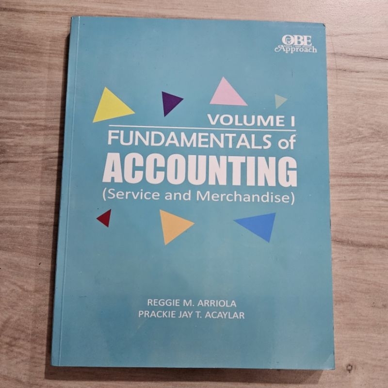 Fundamentals of Accounting 1 (Service and Merchandise) By:Arriola ...
