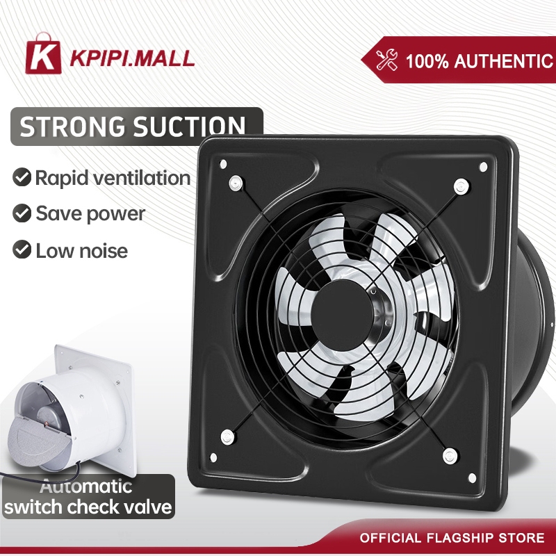 Exhaust Fan 4/6/8/10/12 inch Household Oil Fume Exhaust Fan Kitchen ...