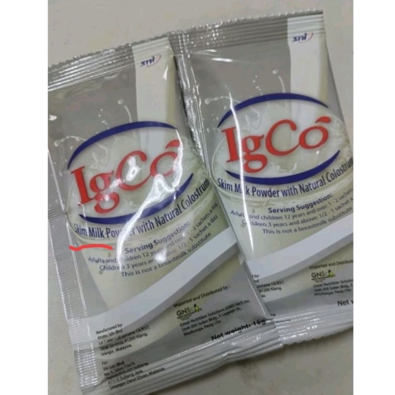 Igco Skin Milk Powder with Natural Colostrum (5 sachet) | Shopee ...