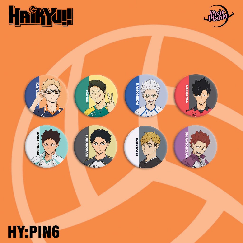 HAIKYU BUTTON PINS (HY:PIN6) | Shopee Philippines