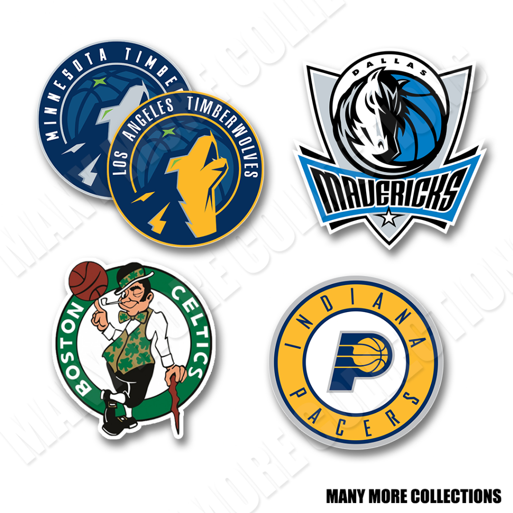 NBA Logo Sticker Waterproof Vinyl Sticker | Lakers, Timberwolves ...