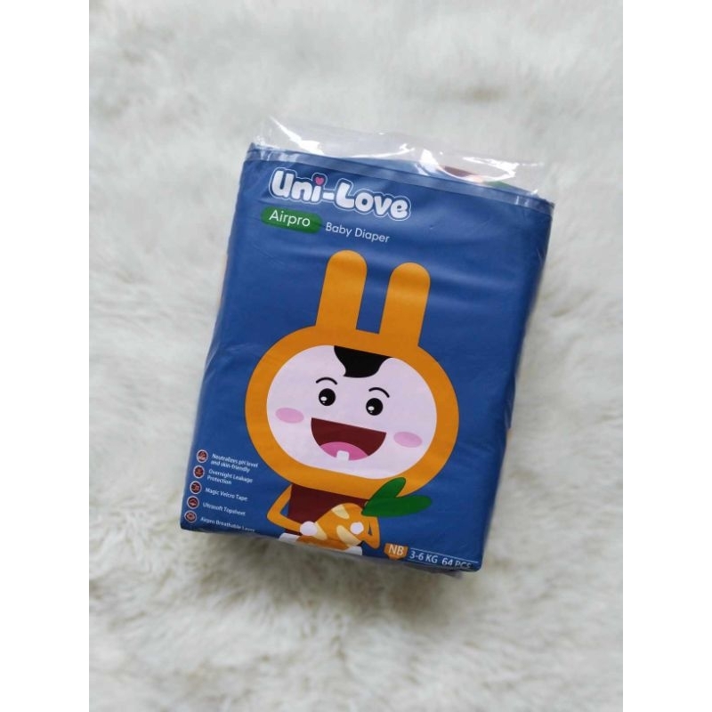 UNILOVE NEWBORN DIAPER 64PCS | Shopee Philippines