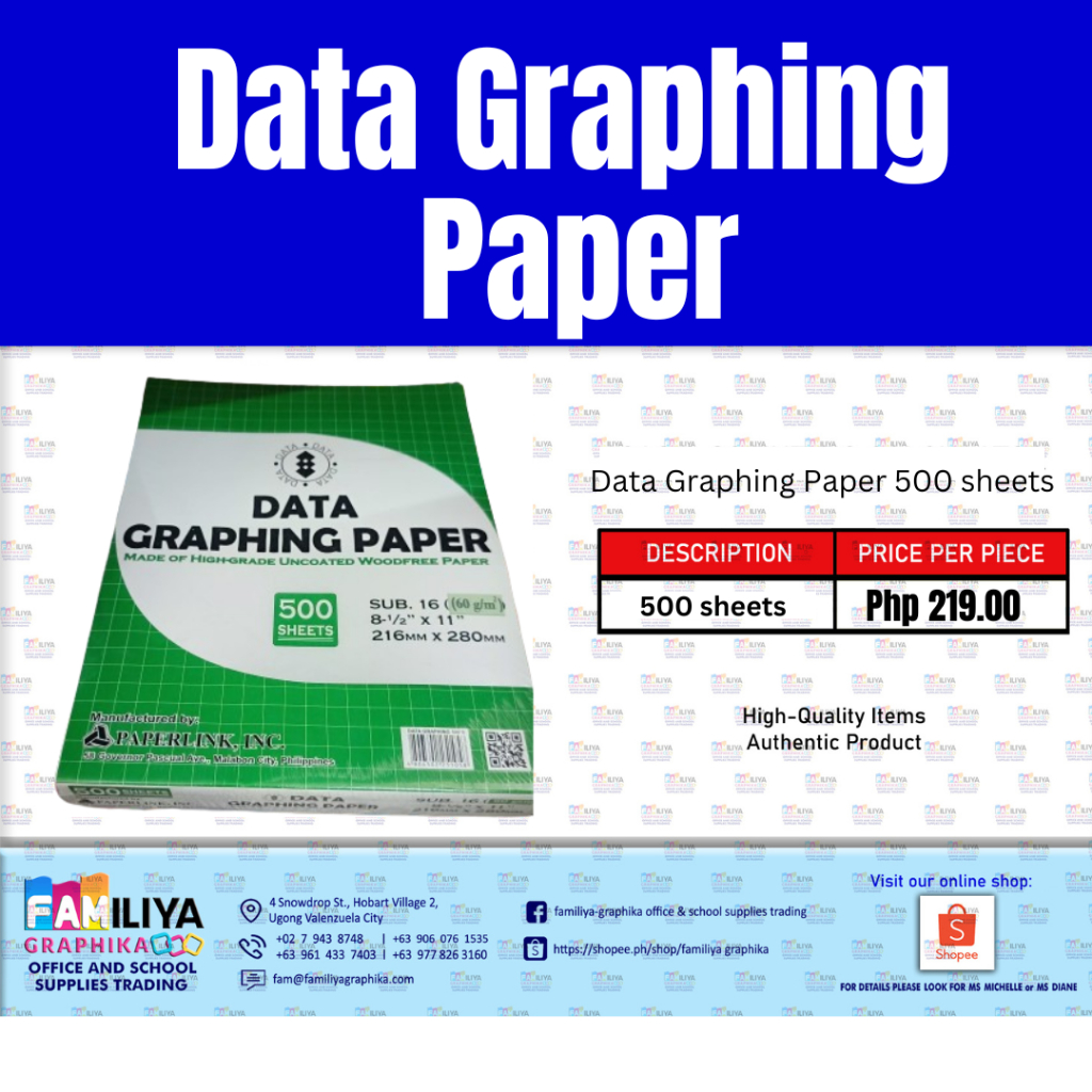Data Graphing Paper 500 sheets (PER REAM) | Shopee Philippines