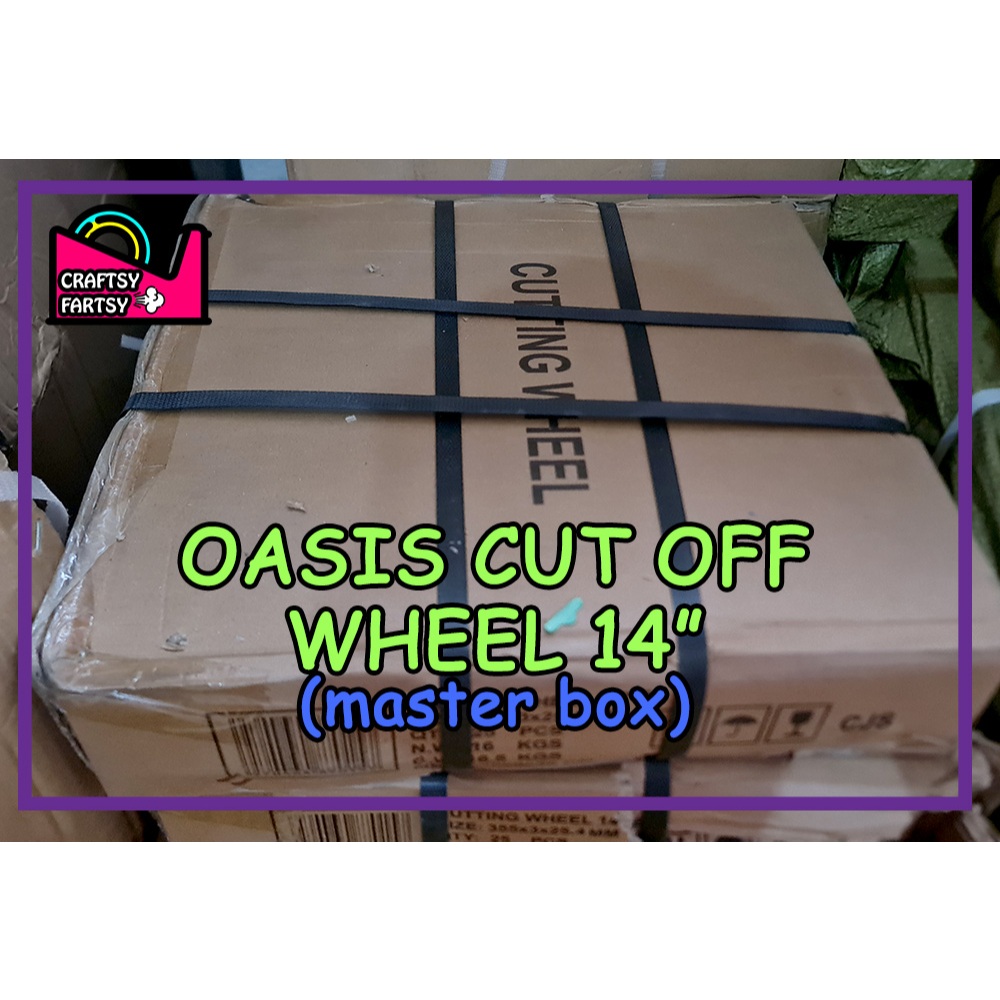 (PER BOX) BLACK/ GREEN Oasis Cut Off Wheel 14" / Cutting Disc 14 ...