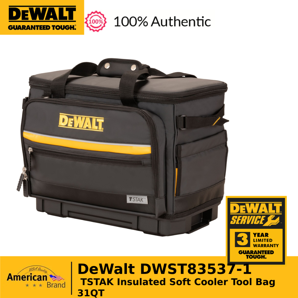 DEWALT DWST83537-1 TSTAK Insulated Soft Cooler Tool Bag 31QT | Shopee ...
