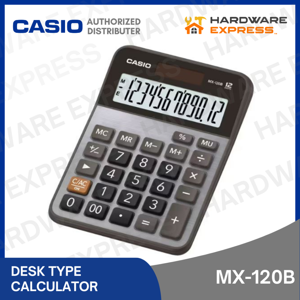 Casio MX-120B Desk Type Calculator (12 Digits) | Shopee Philippines