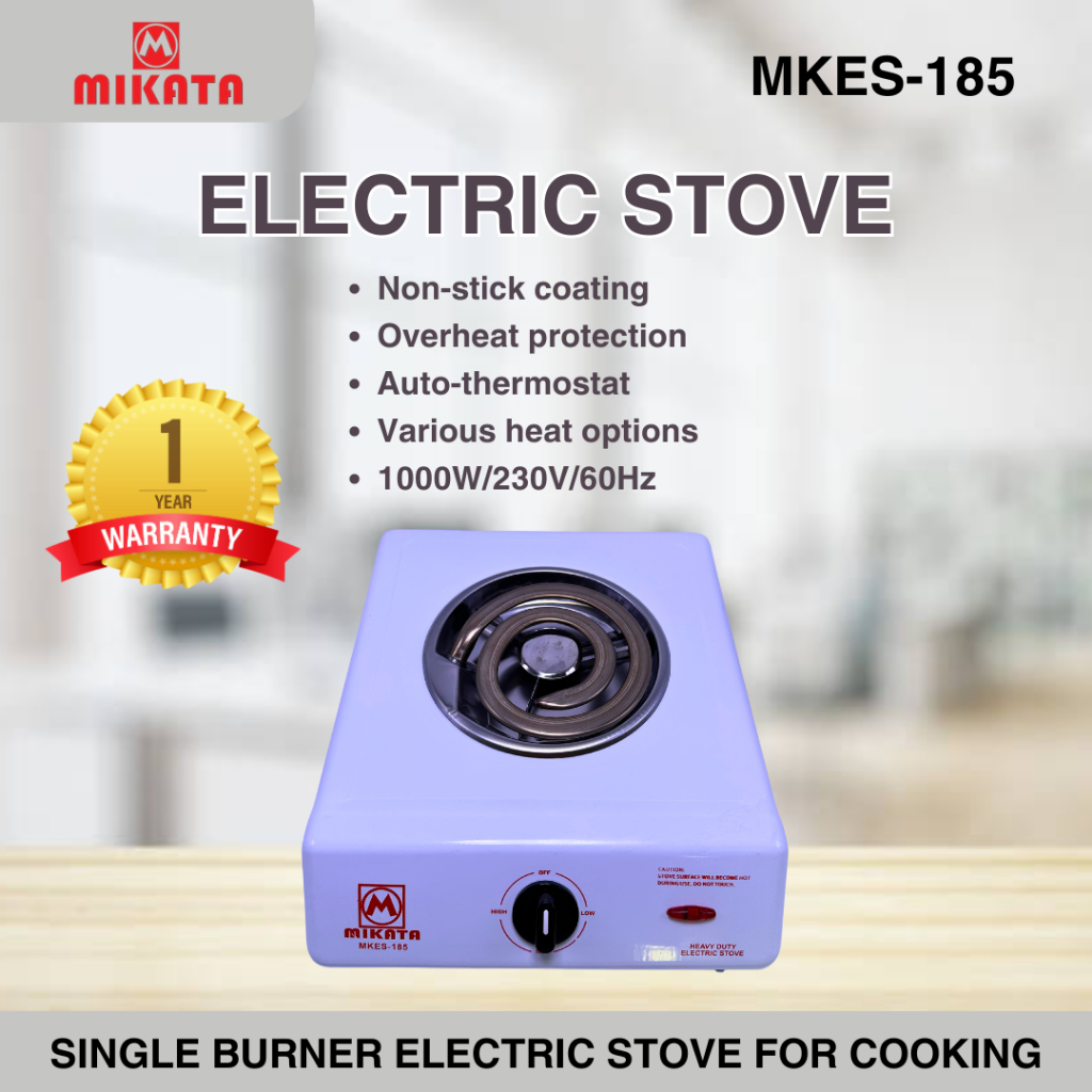 Mikata Electric Stove MKES-185 Single Coil Auto-Thermostat Electric Cooking | Shopee Philippines