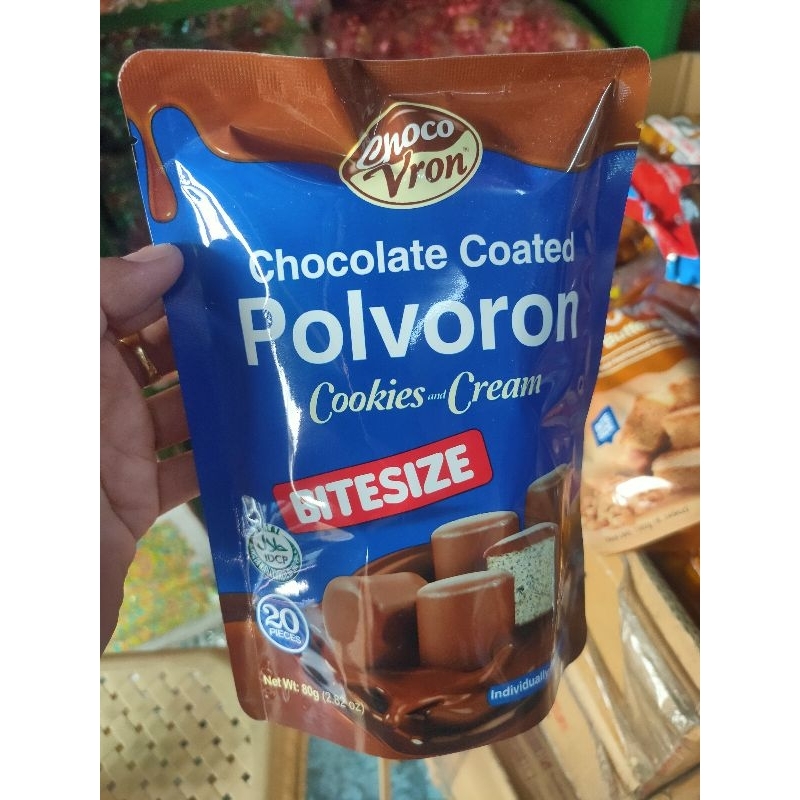 Chocolate Coated Polvoron Cookies n Cream 80g | Shopee Philippines