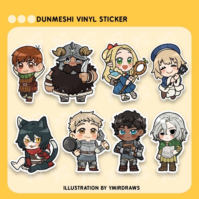 Dungeon Meshi Delicious in Dungeon Vinyl Stickers | Shopee Philippines