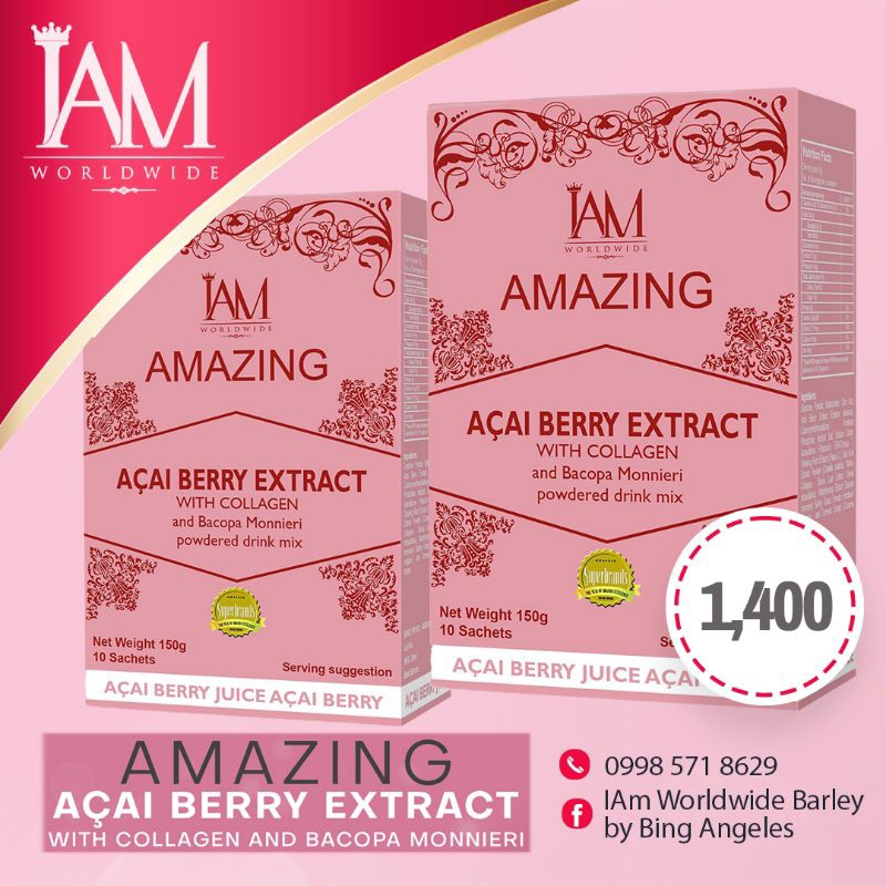 Amazing Acai Berry Extract with Freebies | Shopee Philippines