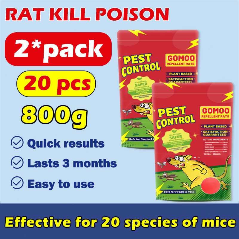 50PCS Rat Poison Killer Rat Repellant For Home Mothballs For Rats Repel ...