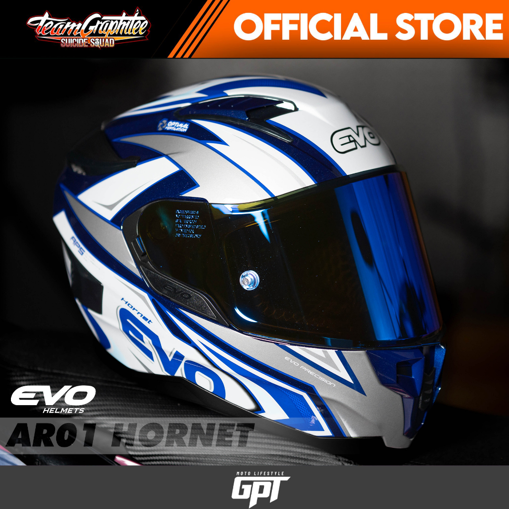 EVO HELMET AR01 HORNET (REVO) dual visor w/ free clear lens | Shopee ...