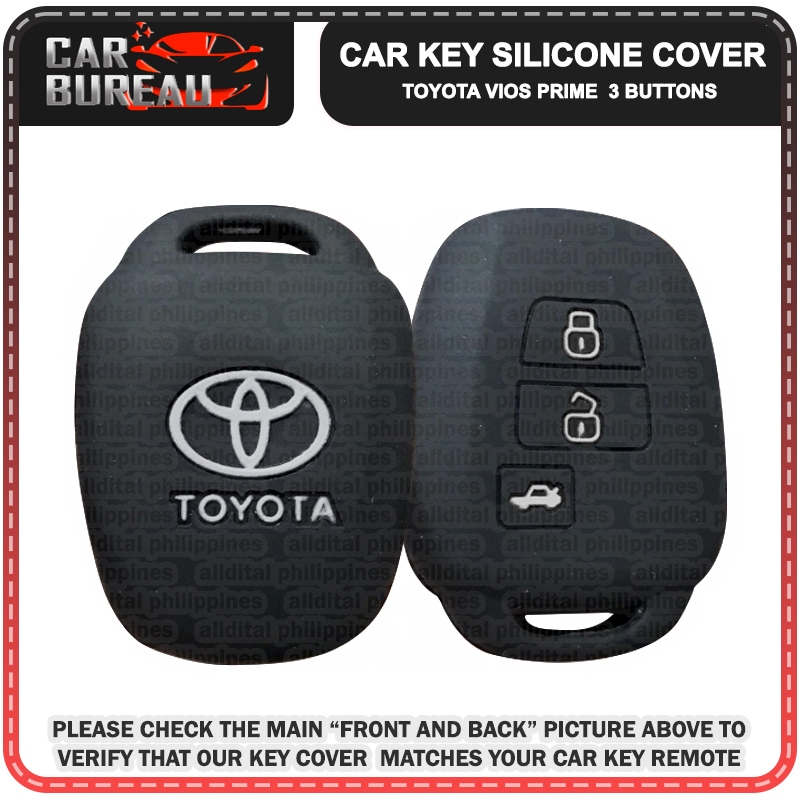 Toyota Vios PRIME Silicone Car Key Cover Case | Remote Key Cover | S-77 ...