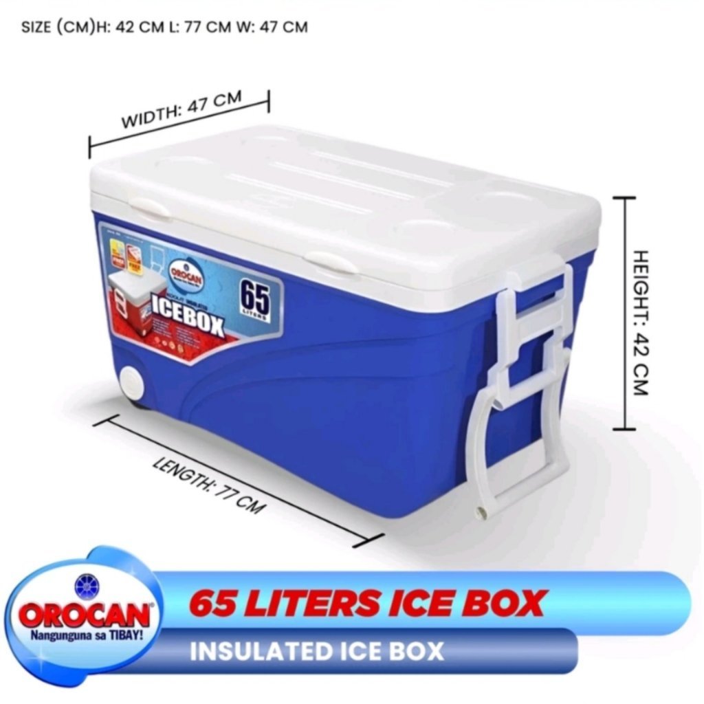 OROCAN BRAND COOLER BOX / ICE BOX CHEST INSULATED COOLER BOX 65-LITERS ...
