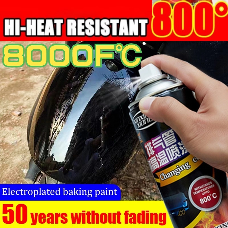 【620ML】High Temp Spray Paint For Motorcycle Heat Resistant Anti Fouling ...
