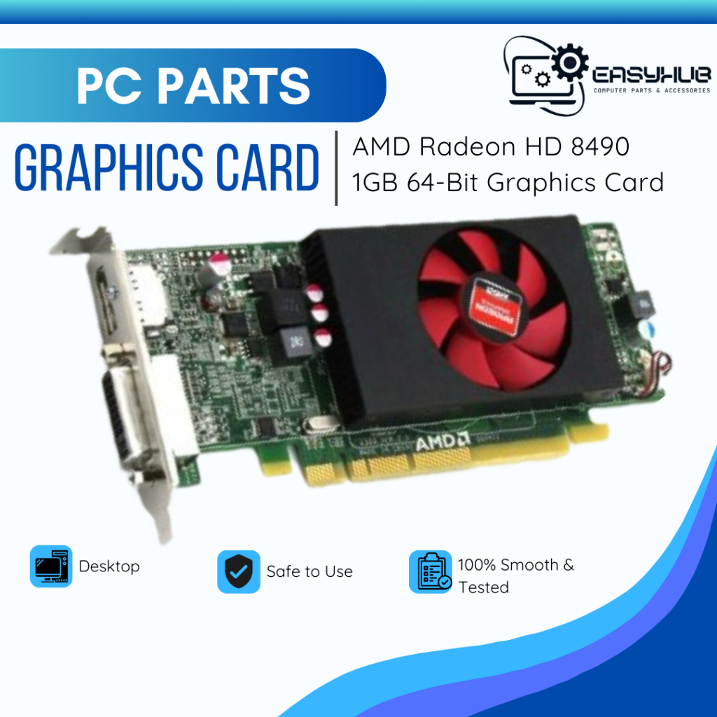 AMD Radeon HD 8490 1GB 64-Bit DDR3 Directx 11 Graphics Card for Desktop ...