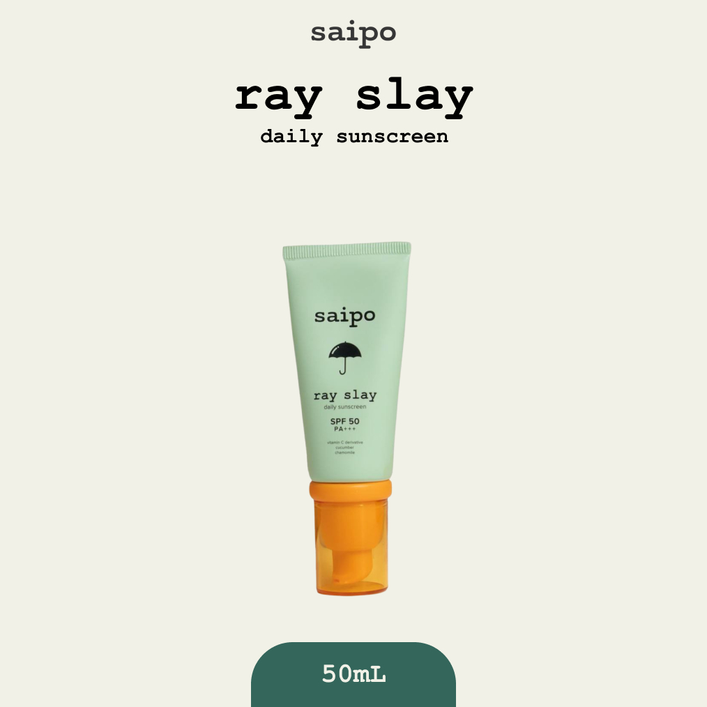 saipo Ray Slay Daily Sunscreen SPF 50 PA+++ (50mL) | Shopee Philippines