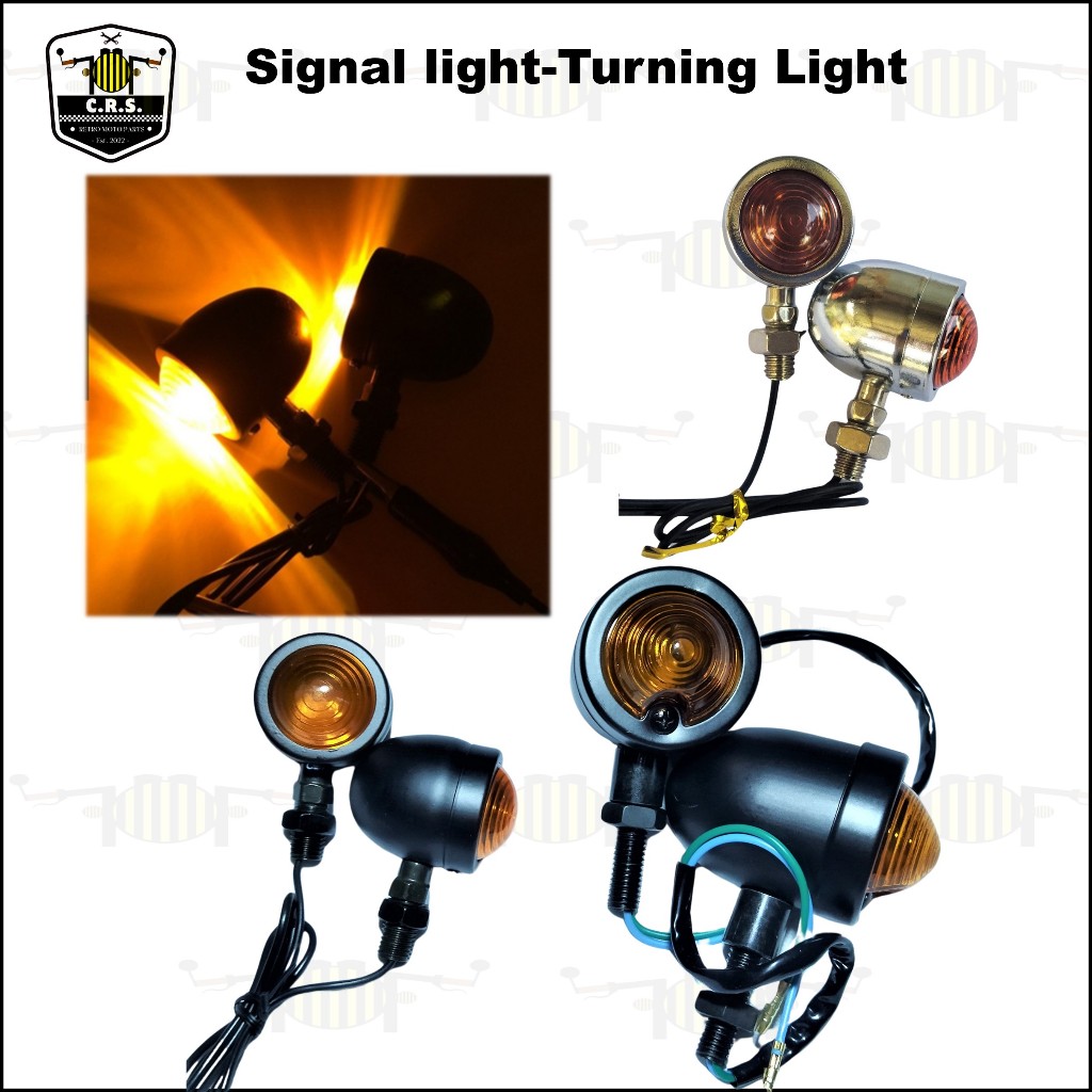 Bullet Signal Light-Cafe racer and Scrambler Motorcycle-sold per pair ...