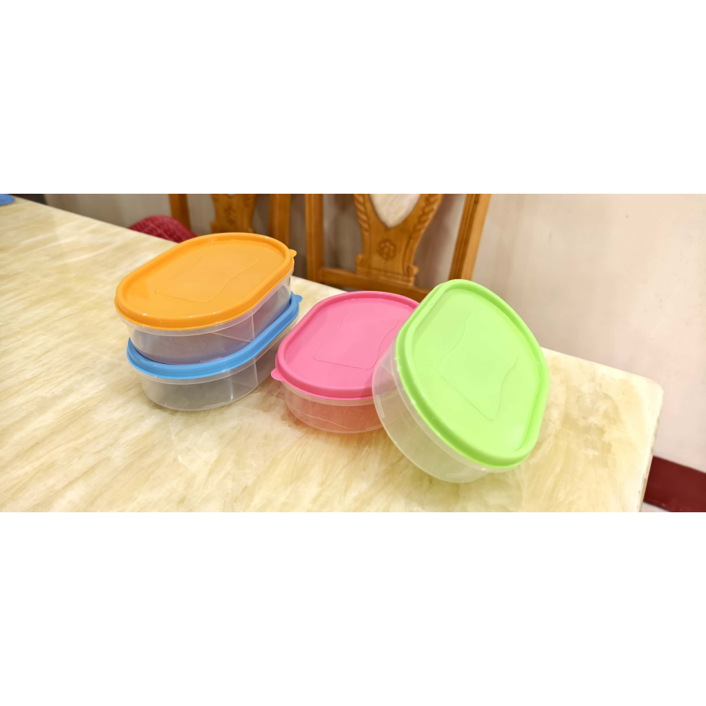 Rubenmaker- 253 - Oval Lunch Box With 2 Compartments Food Keeper ...