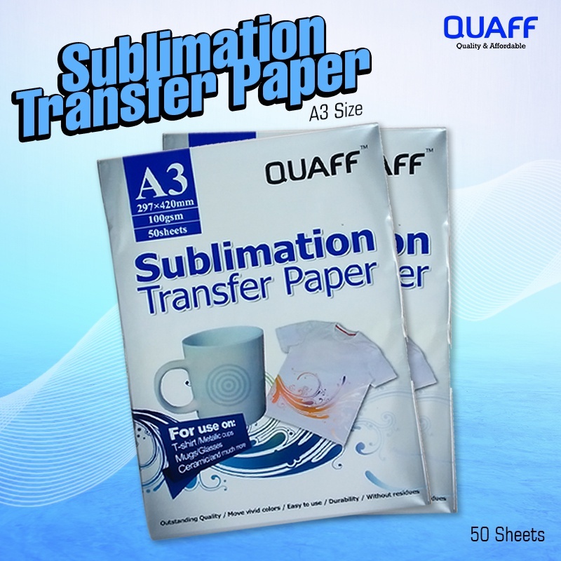 Quaff A4/A3 Sublimation Transfer Paper 100sheets | Shopee Philippines