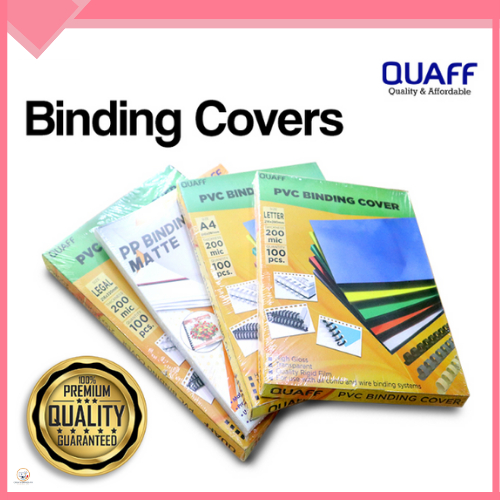 QUAFF PVC Binding Cover Clear 200 Mic A4 Short & Long Size - 100sheets per pack | Shopee Philippines