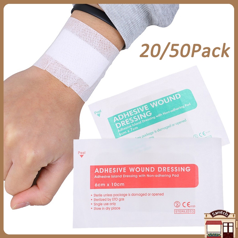 50pcs Large Breathable Adhesive Bandage Waterproof Wound Plaster Non ...